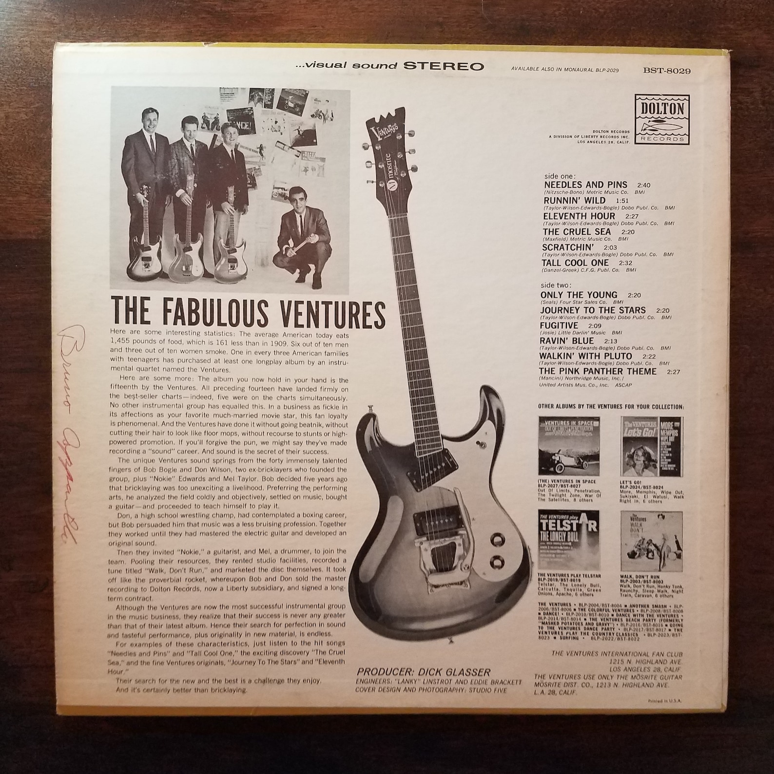 The Ventures the Fabulous Ventures Record Album Lp Vinyl 33rpm Dolton ...