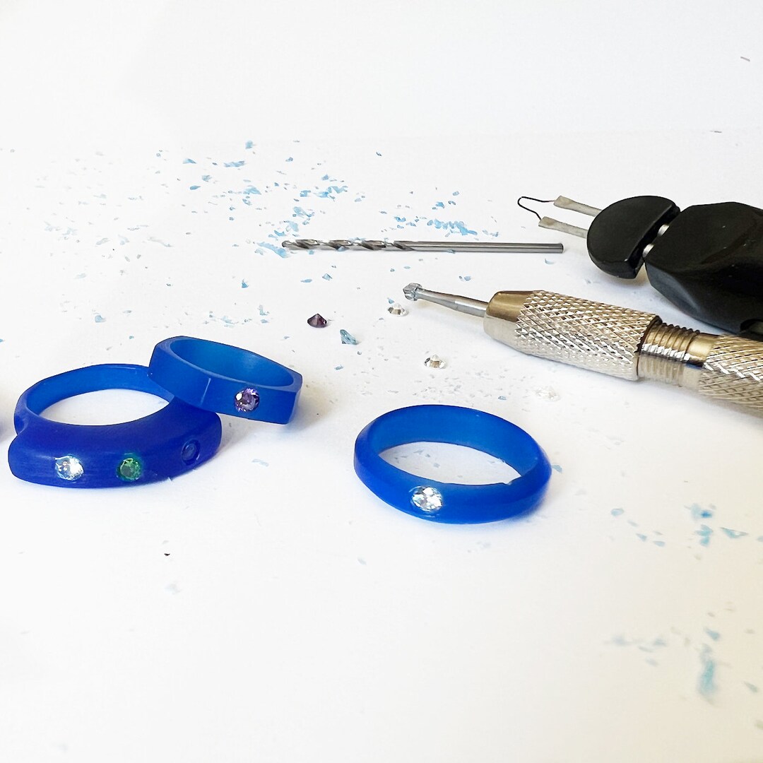 Make Your Own Gemstone Ring, Silver Cubic Zirconia Ring Making Kit, Diy ...