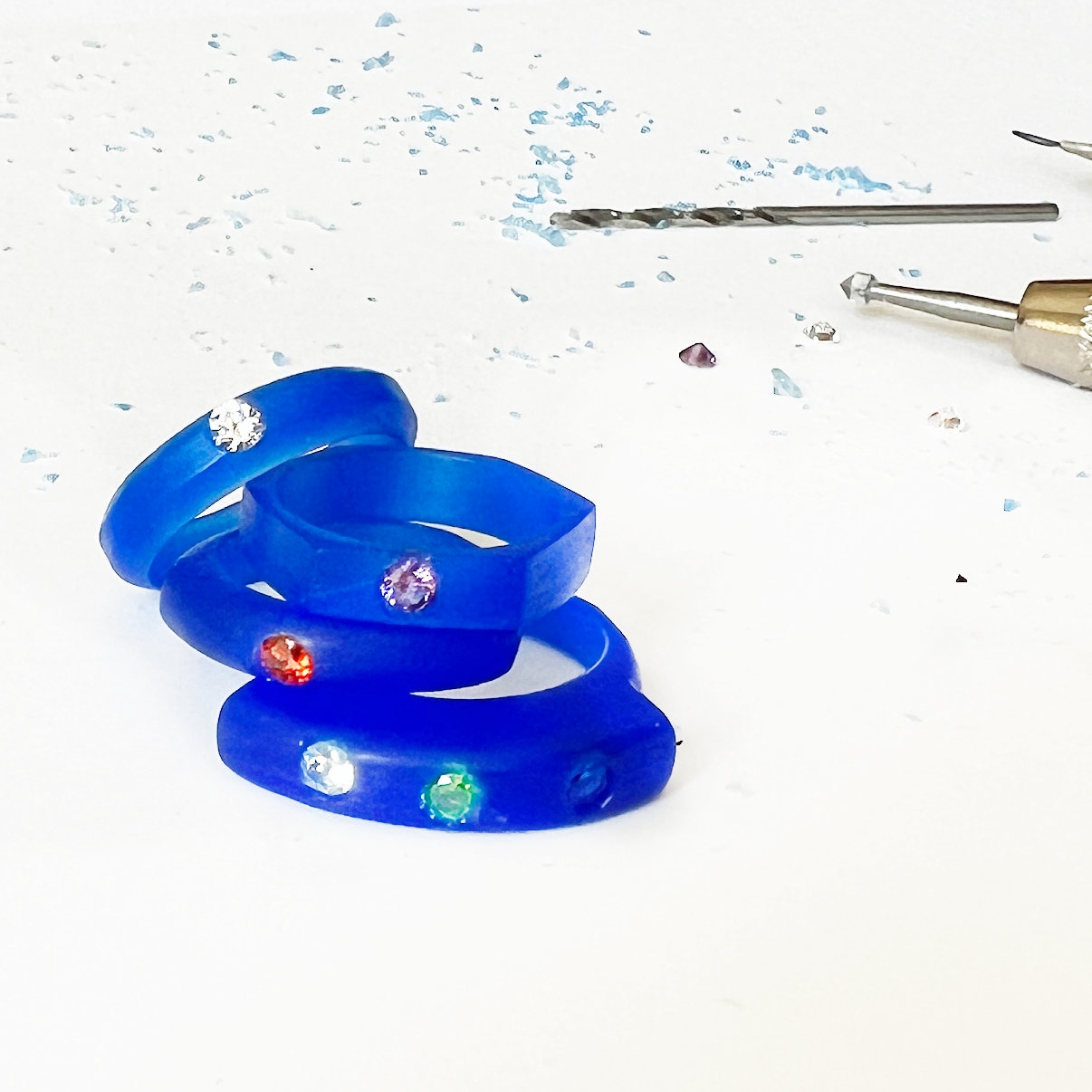 Make Your Own Gemstone Ring, Silver Cubic Zirconia Ring Making Kit, Diy ...