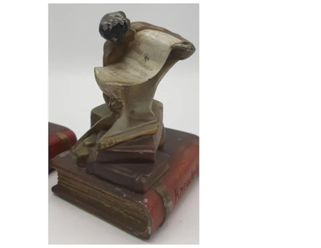 Victorian Knowledge Bookends - Etsy