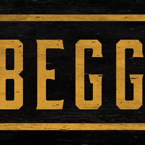 No Begging Recycled Street Sign - Etsy