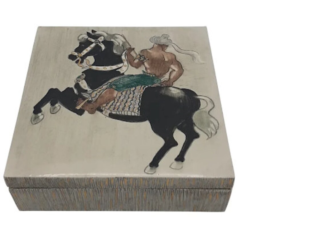 Pat and Covey Stewart Lidded Ceramic Box - Etsy