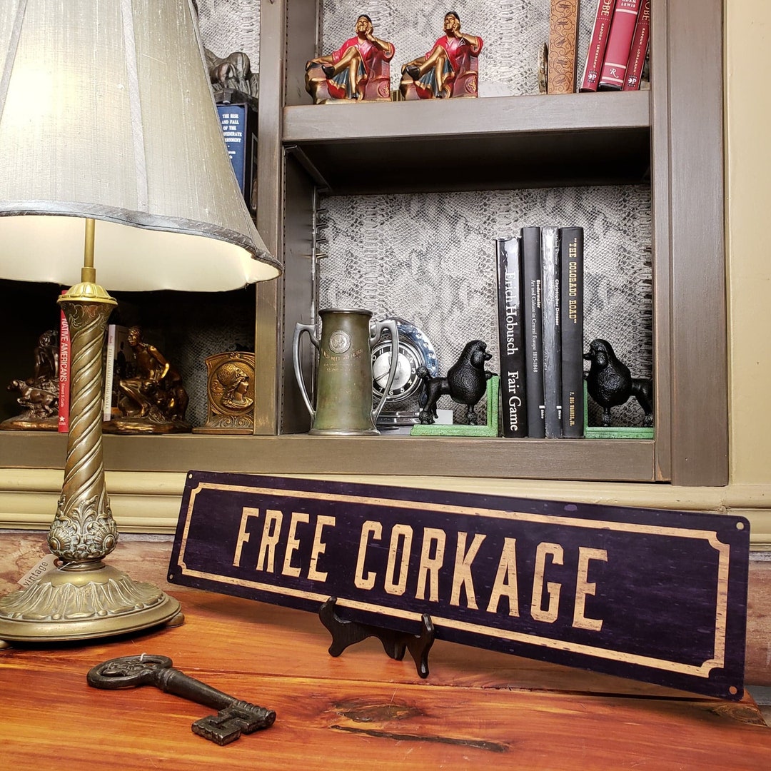 Free Corkage Recycled Metal Street Sign - Etsy