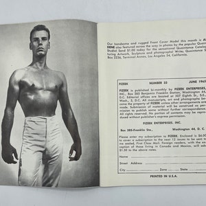 June 1965 Fizeek Beefcake Magazine Adult / Gay / Beefcake / Gay Art ...