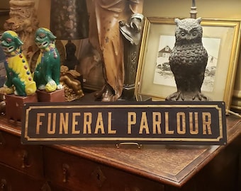 Funeral Director sign Parking Parlor Novelty Urn Gif - Etsy