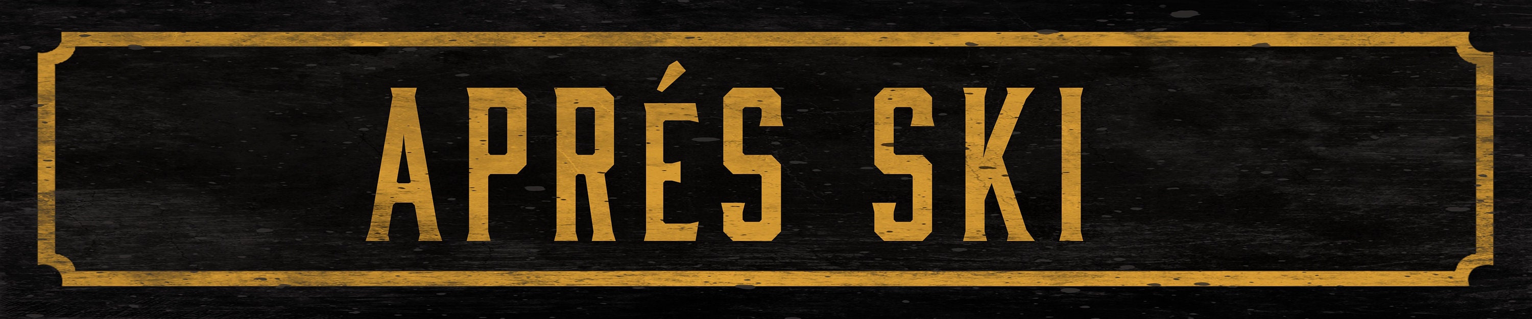 Apres Ski Recycled Street Sign - Etsy