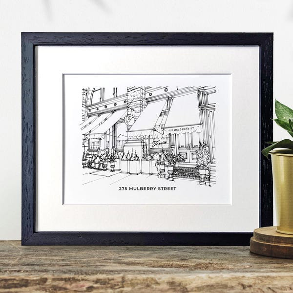 Bar Drawing Custom - Etsy UK