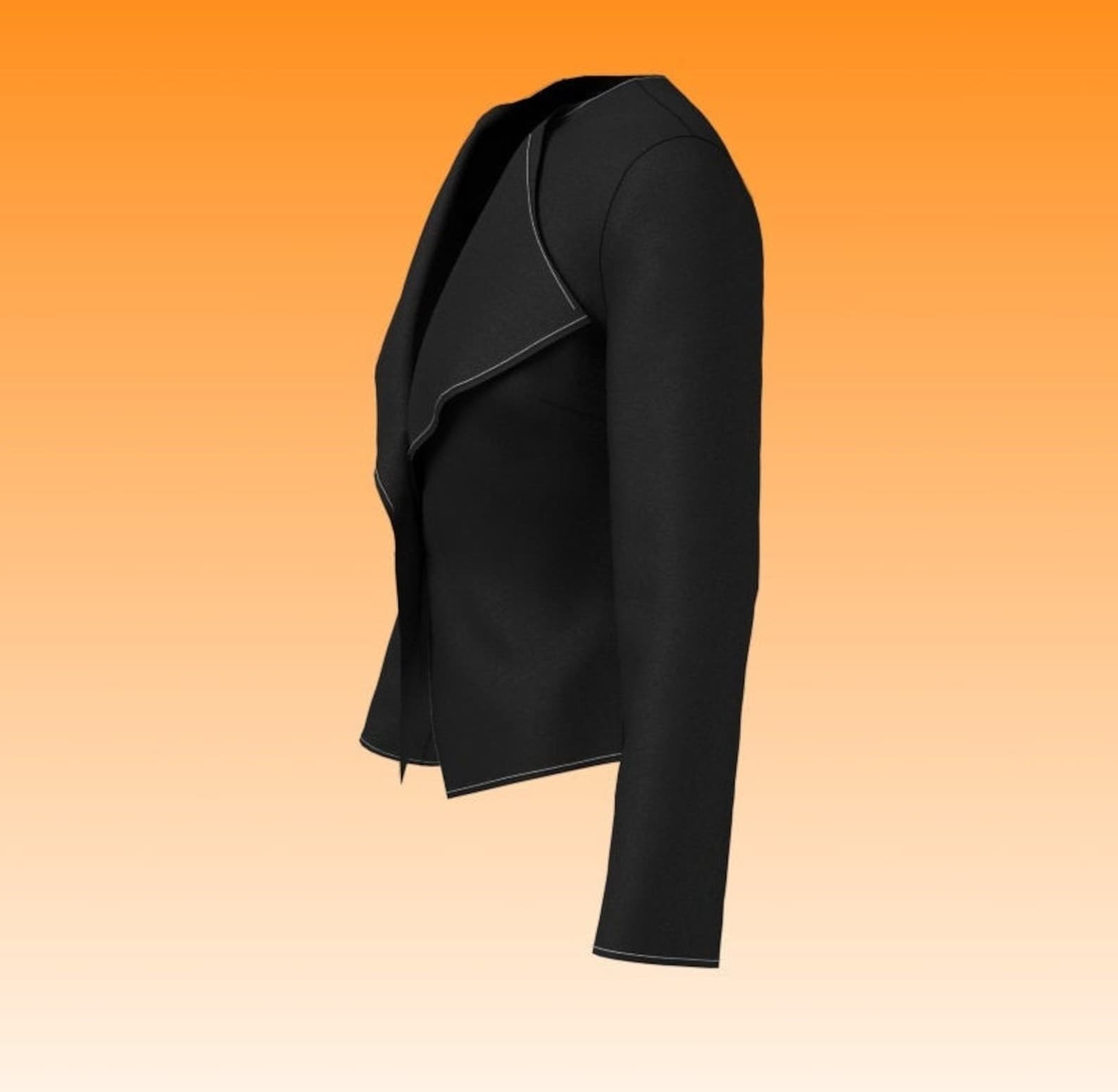 Casual - Simple Jacket PDF Pattern - Easy to Sew, Fitted Jacket Digital ...