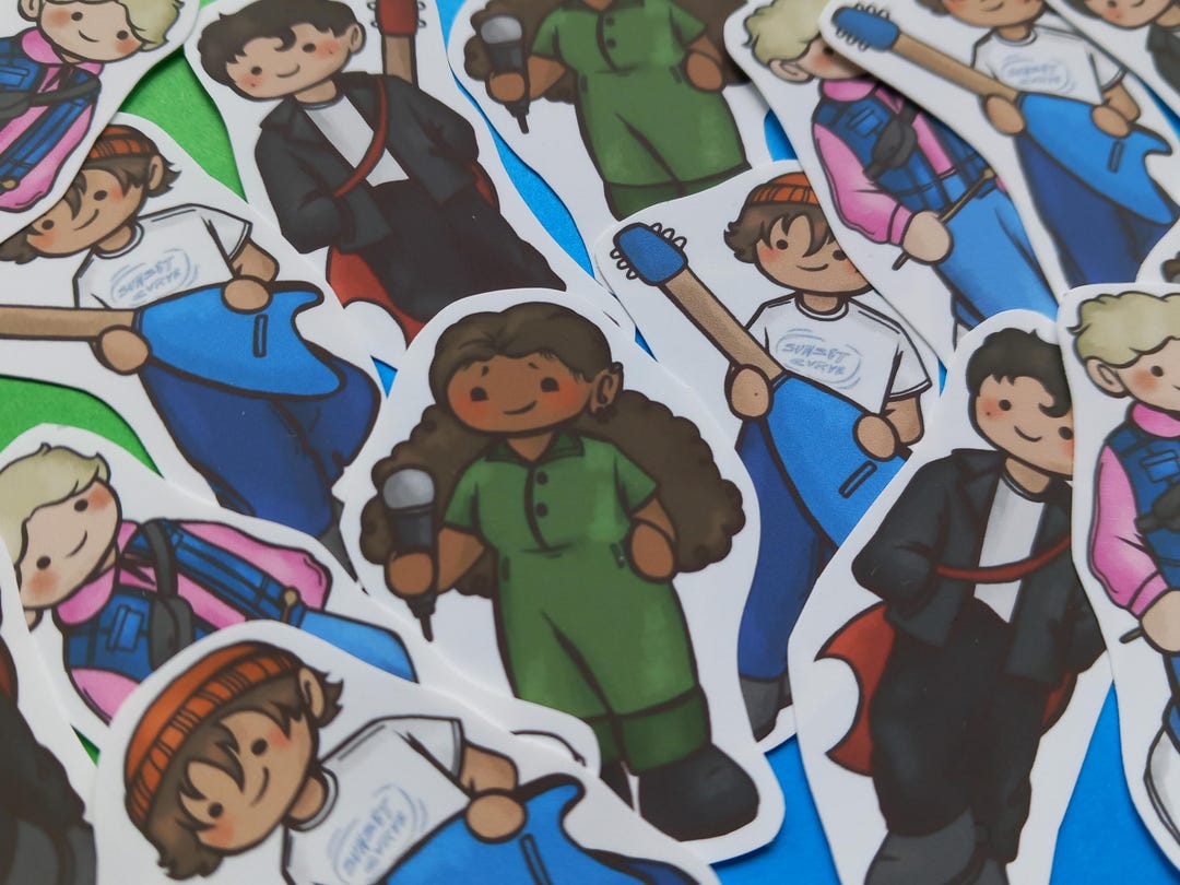 Julie and the Phantoms Inspired Sticker Set of 8 - Etsy UK