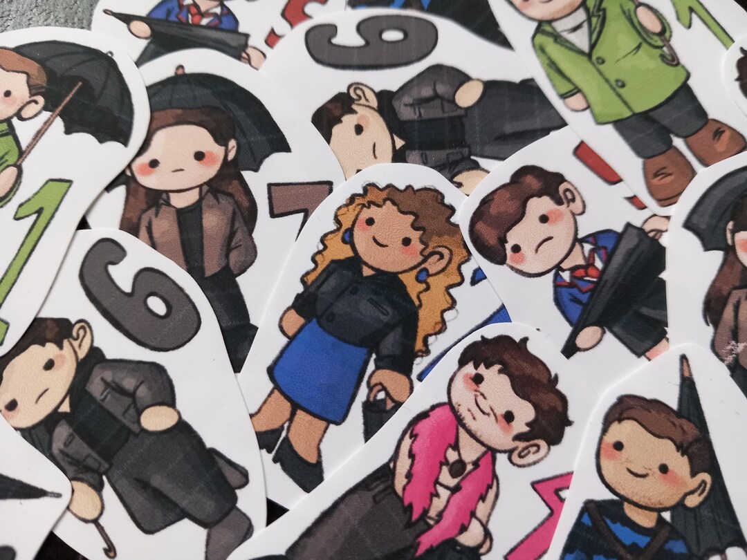 Umbrella Academy Inspired Sticker Set of 7 - Etsy