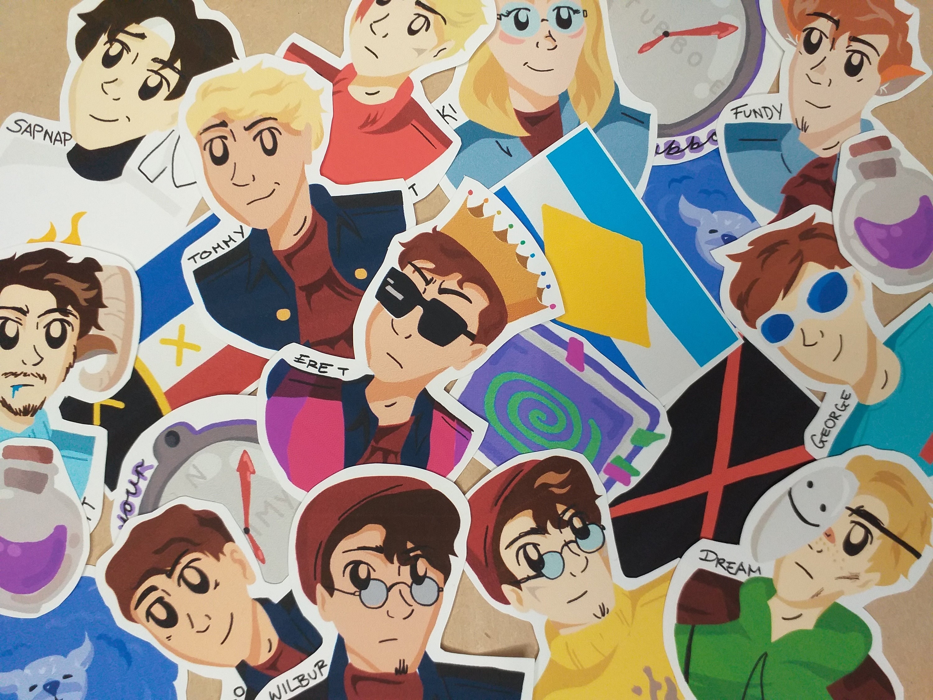 Dream SMP Bulk Sticker Set Minecraft 20 Stickers old - Etsy Canada