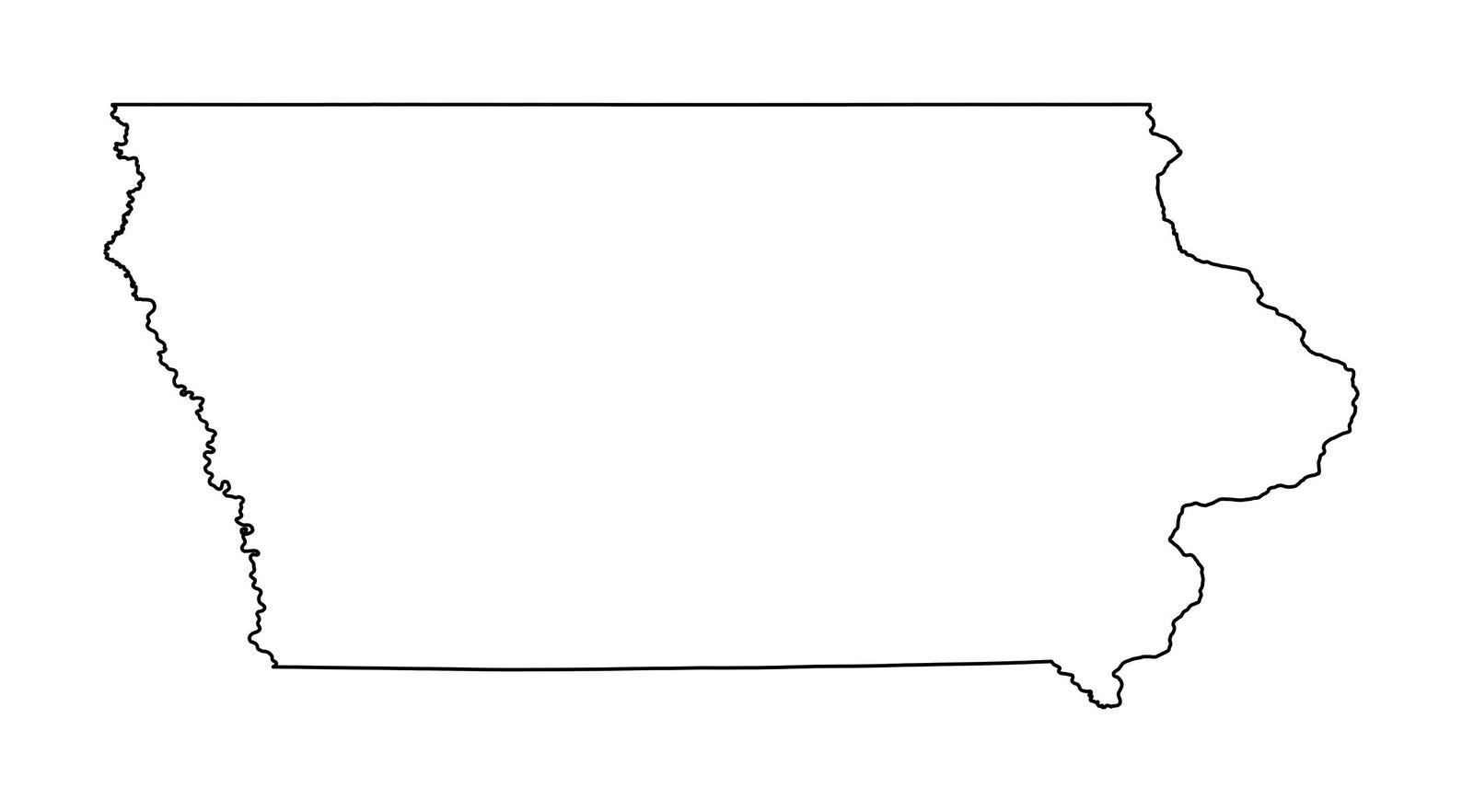 Iowa State Outline SVG PNG PDF | Cricut Silhouette Cut File | Map ...