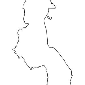 Malawi Country Outline SVG PNG PDF | Cricut Silhouette Cut File | Map ...