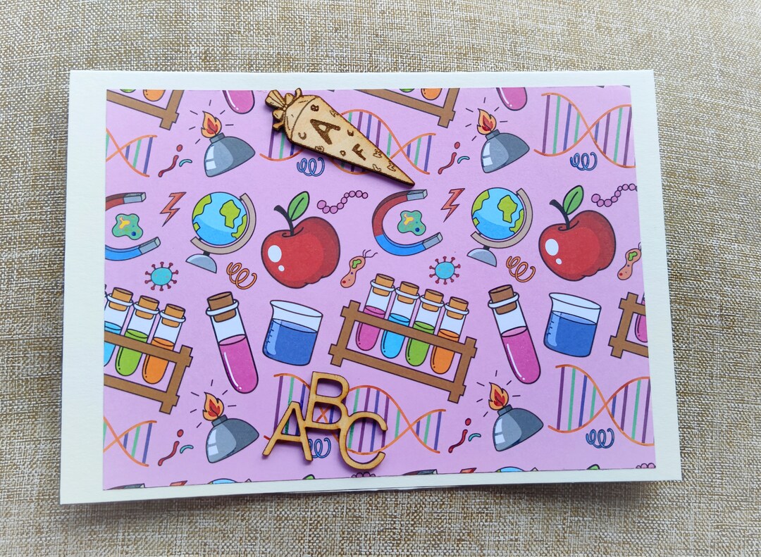 Greeting Card for School Enrollment, Back to School, Folding Card ...