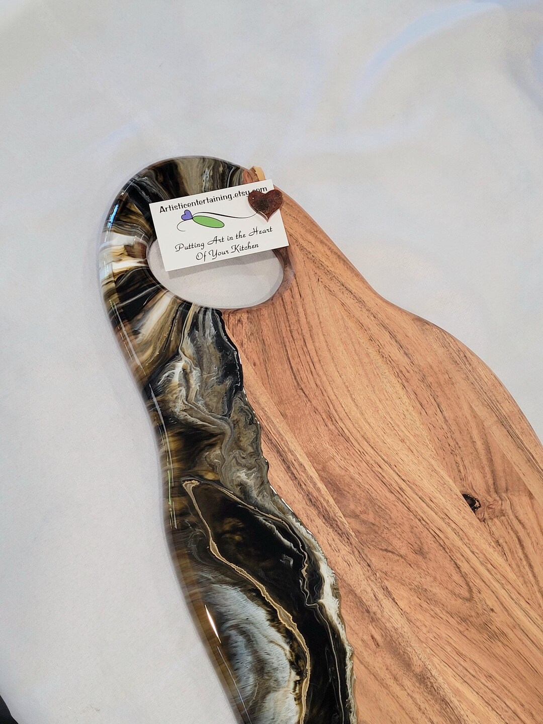 Gorgeous Resin Art Serving Board / Charcuterie Board / Cheese Board ...