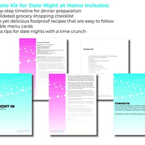 Date Night at Home Kit | Chicken Menu - Etsy
