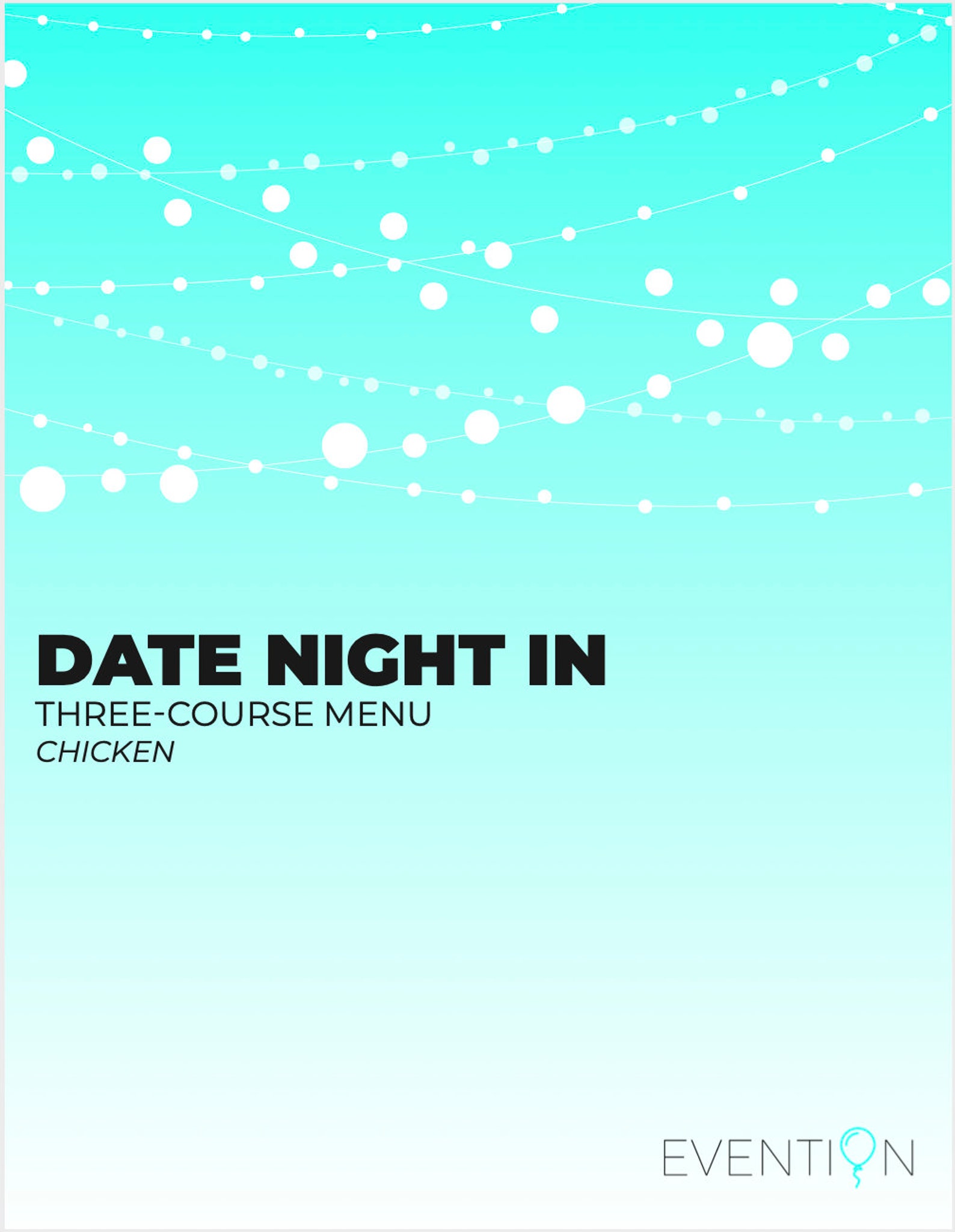 Date Night at Home Kit | Chicken Menu - Etsy