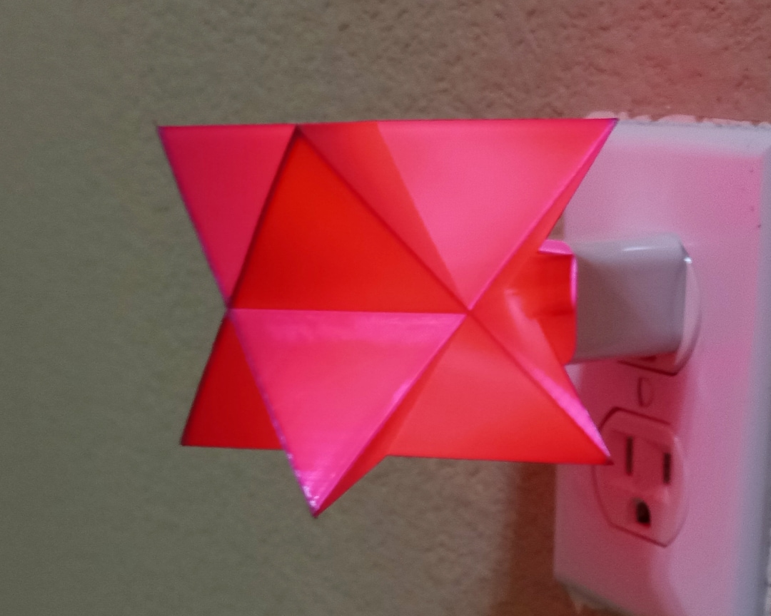 3D Printed Star Tetrahedron Lamp Night Light USB LED Light Home Office ...