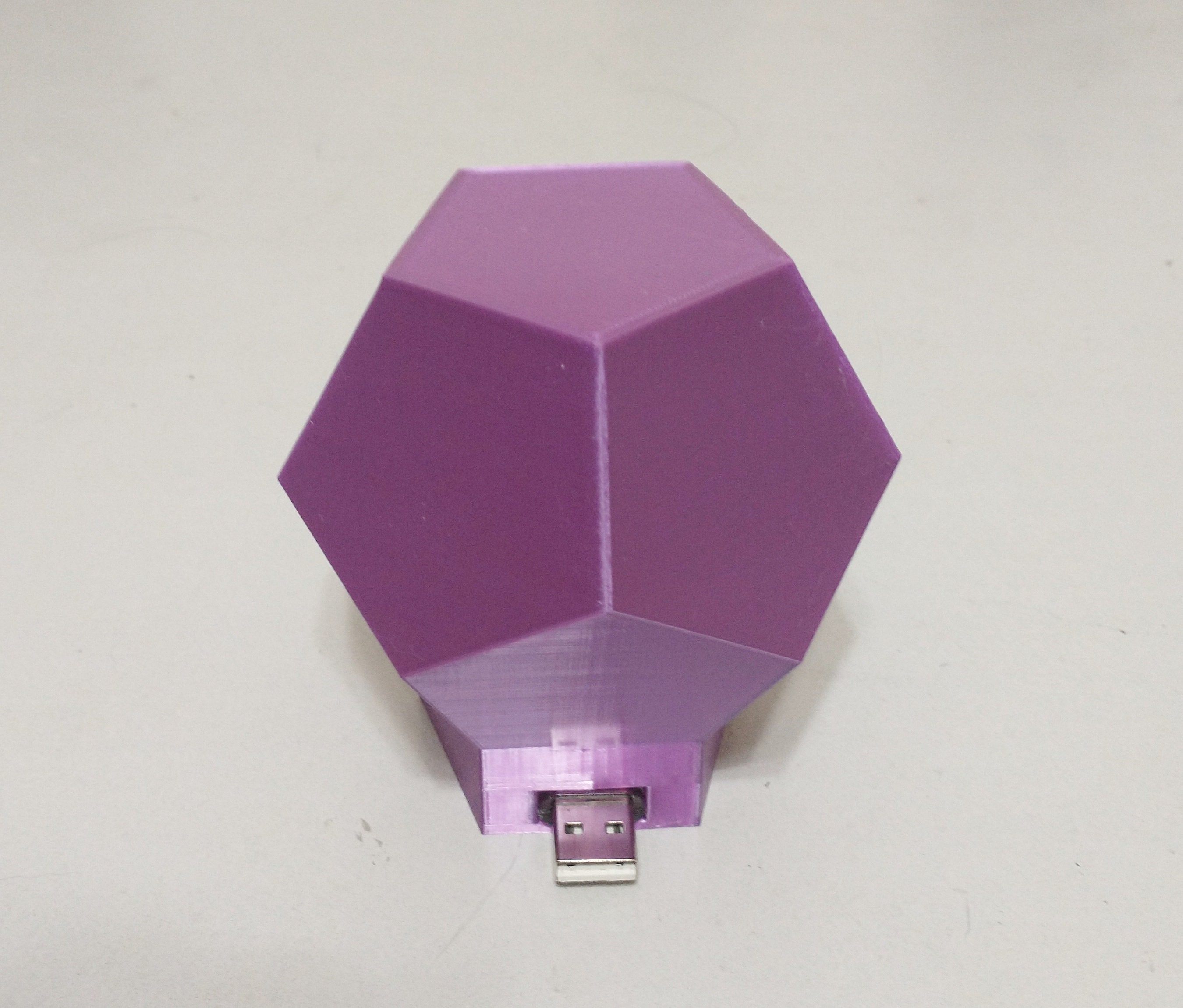 3D Printed Dodecahedron Lamp Night Light USB LED Light Home - Etsy