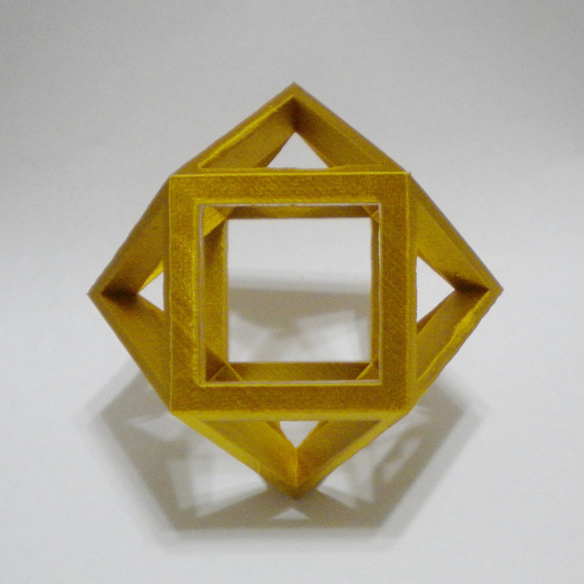 3D Printed Polyhedron (cuboctahedron) Home Office Decoration Toy Gift ...