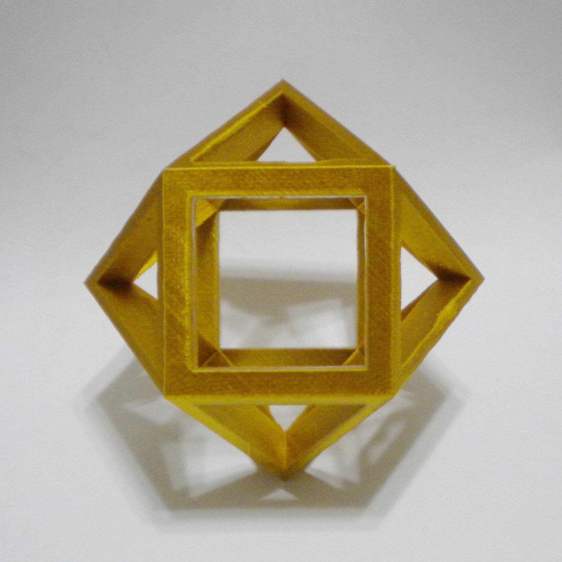 3D Printed Polyhedron (cuboctahedron) Home Office Decoration Toy Gift ...