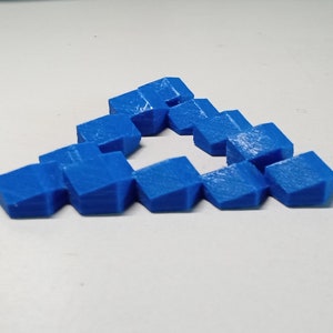 3D Printed Penrose Triangle With Effect of 3D Cubes Impossible Triangle ...