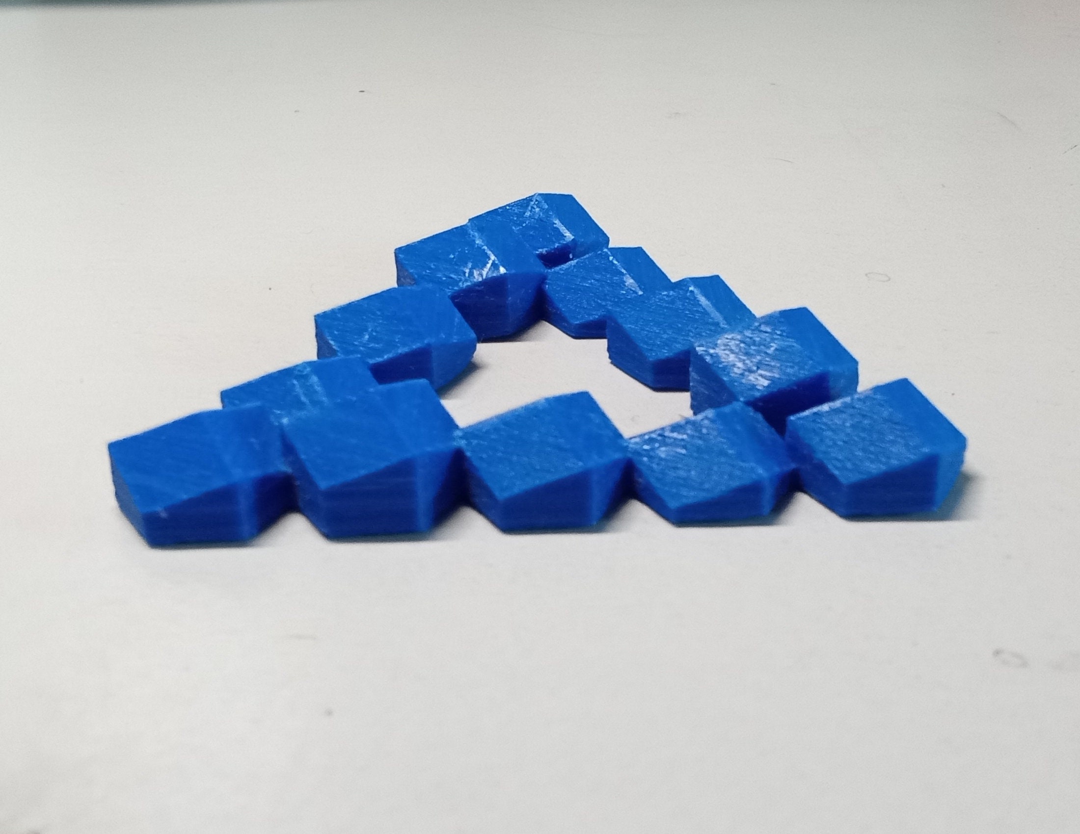 3D Printed Penrose Triangle With Effect of 3D Cubes Impossible Triangle ...