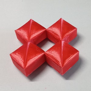 3D Printed Ambiguous Card Suits Illusion Magic Toy Gift Desktop ...