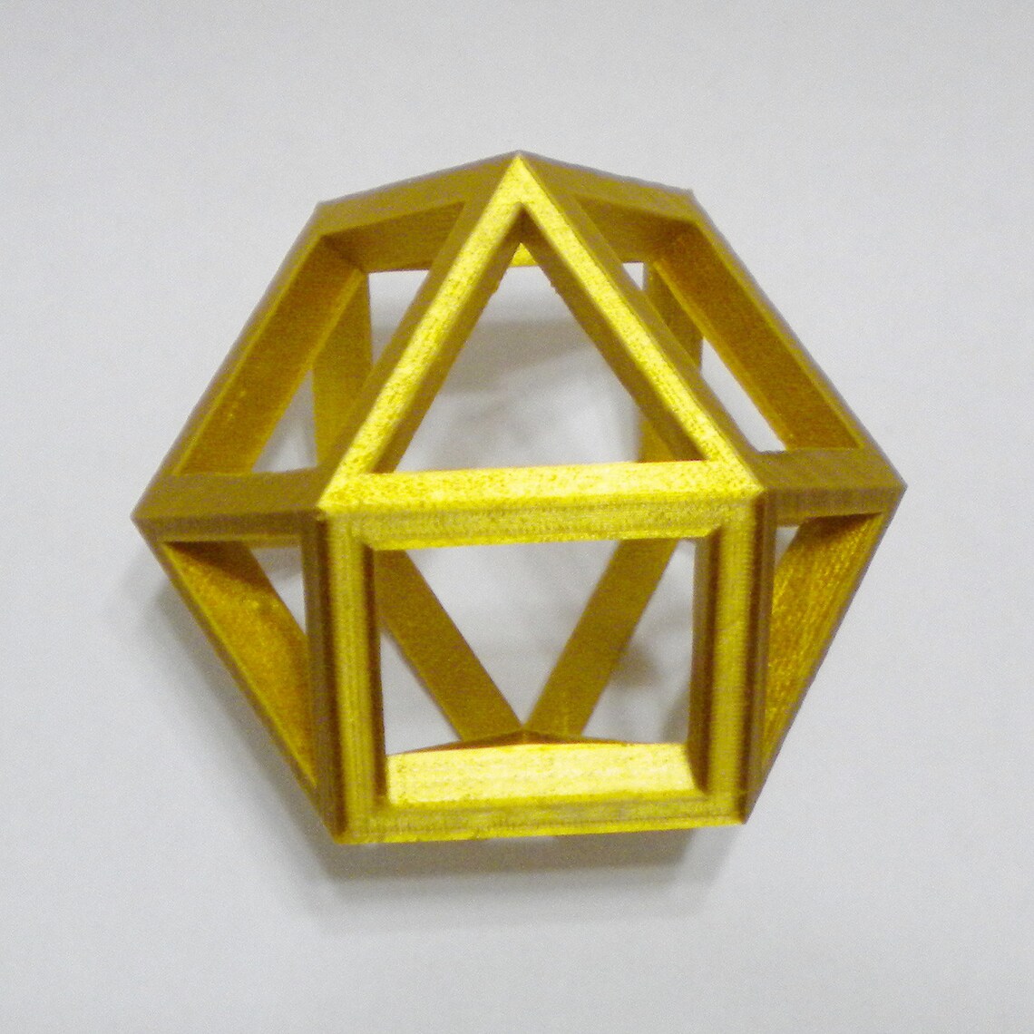 3D Printed Polyhedron (cuboctahedron) Home Office Decoration Toy Gift ...