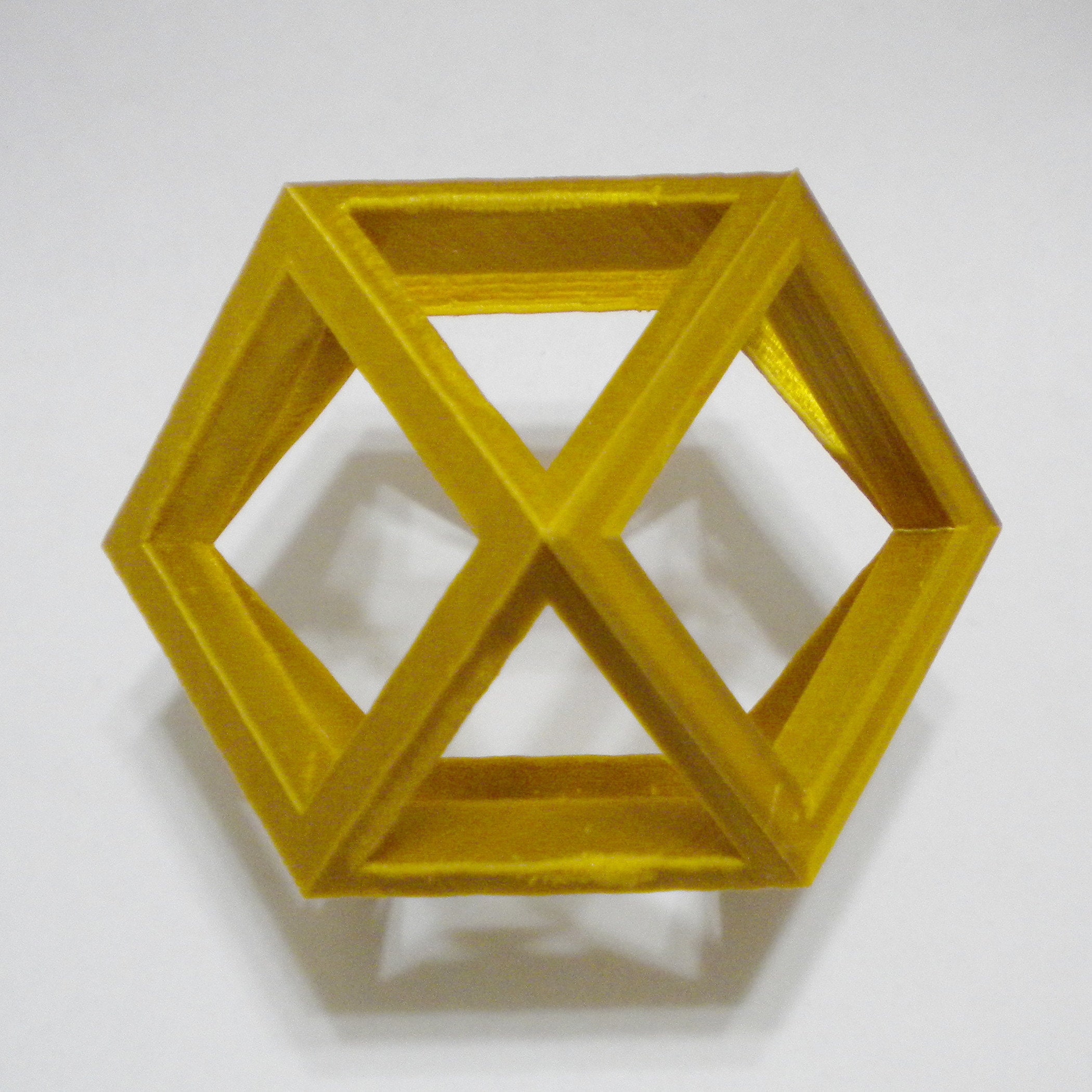 3D Printed Polyhedron (cuboctahedron) Home Office Decoration Toy Gift ...