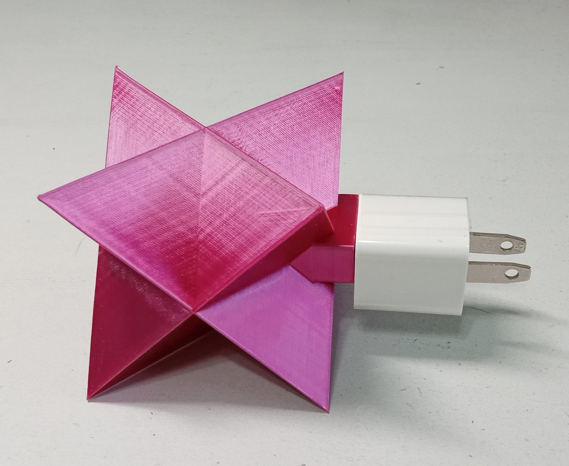 3D Printed Star Tetrahedron Lamp Night Light USB LED Light Home Office ...