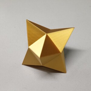 3D Printed Stellated Cube Home Office Decoration Desktop Ornament - Etsy