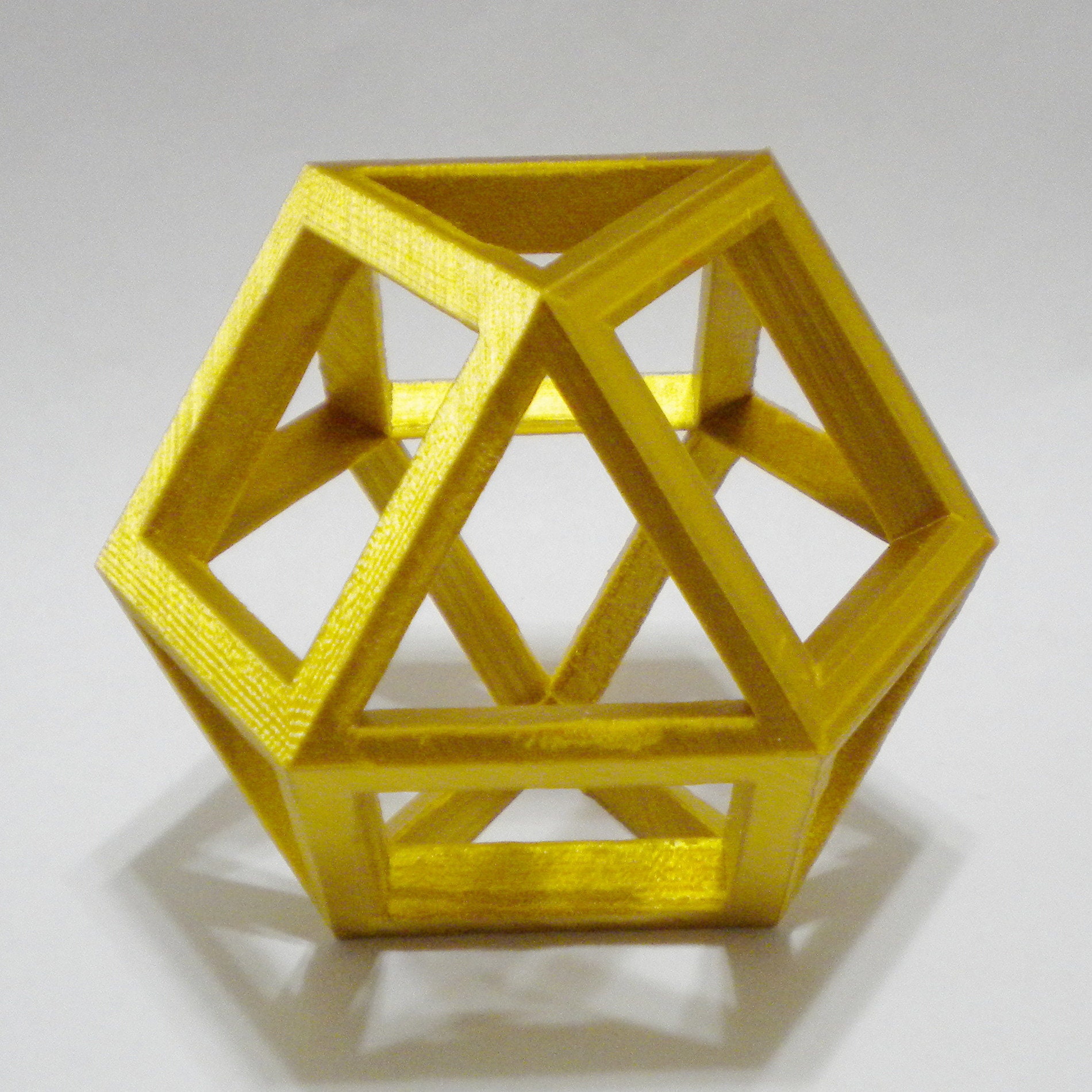 3D Printed Polyhedron (cuboctahedron) Home Office Decoration Toy Gift ...