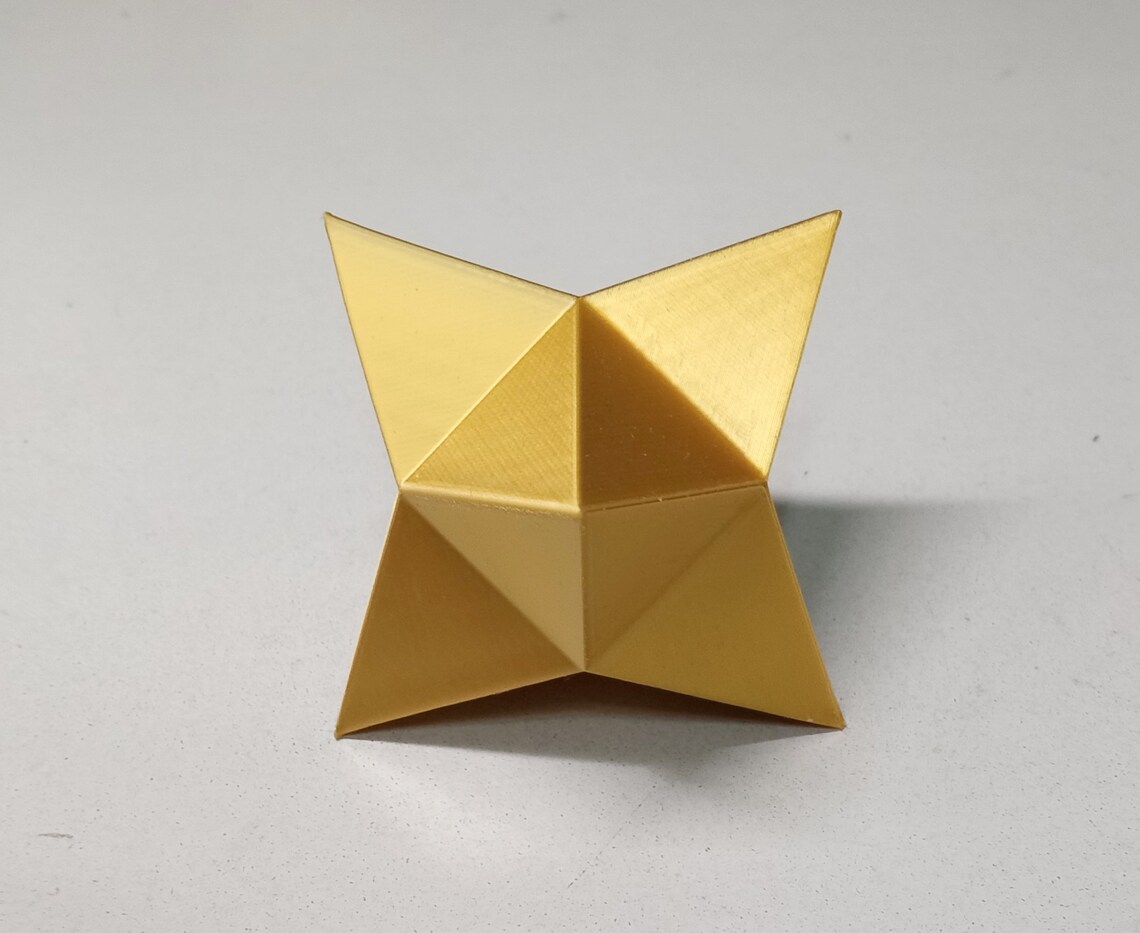 3D Printed Stellated Cube Home Office Decoration Desktop - Etsy