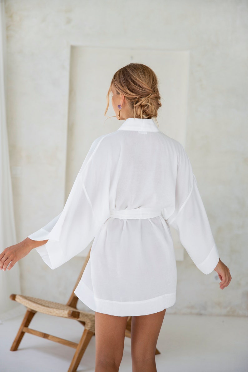 Bridal Robes Satin I Bride Robe White I Wedding Day Long - Etsy