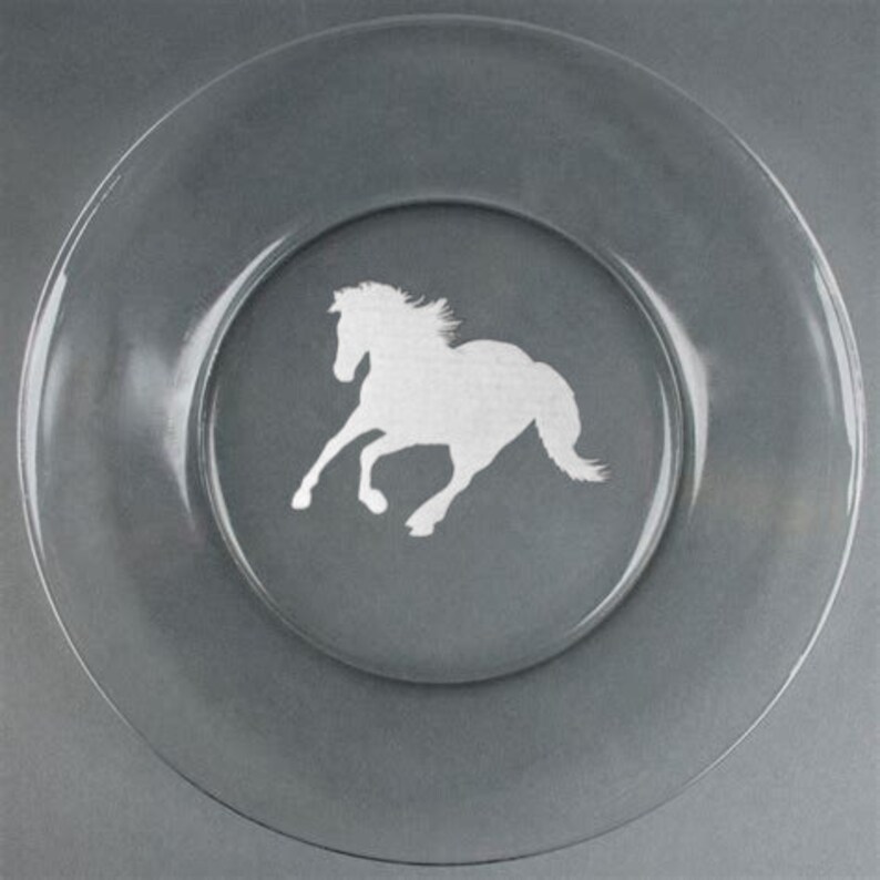 Personalized Etched Glass Plates - Customizable Dinnerware for Special ...