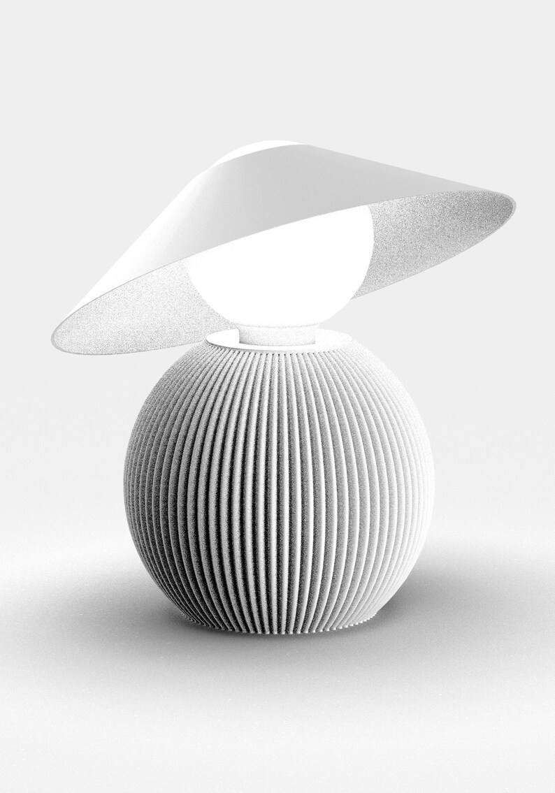 Bedside Lamp Design 3d Printed Light Art Déco Table Lamp - Etsy