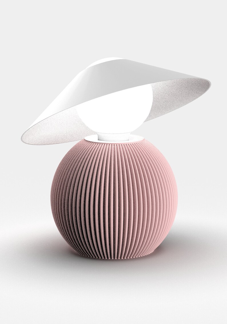 Bedside Lamp Design 3d Printed Light Art Déco Table Lamp - Etsy