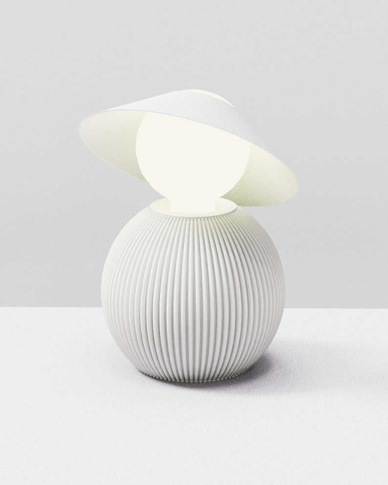 Bedside Lamp Design 3d Printed Light Art Déco Table Lamp - Etsy