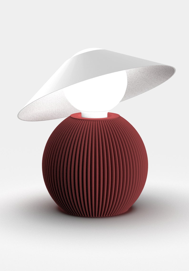 Bedside Lamp Design 3d Printed Light Art Déco Table Lamp - Etsy