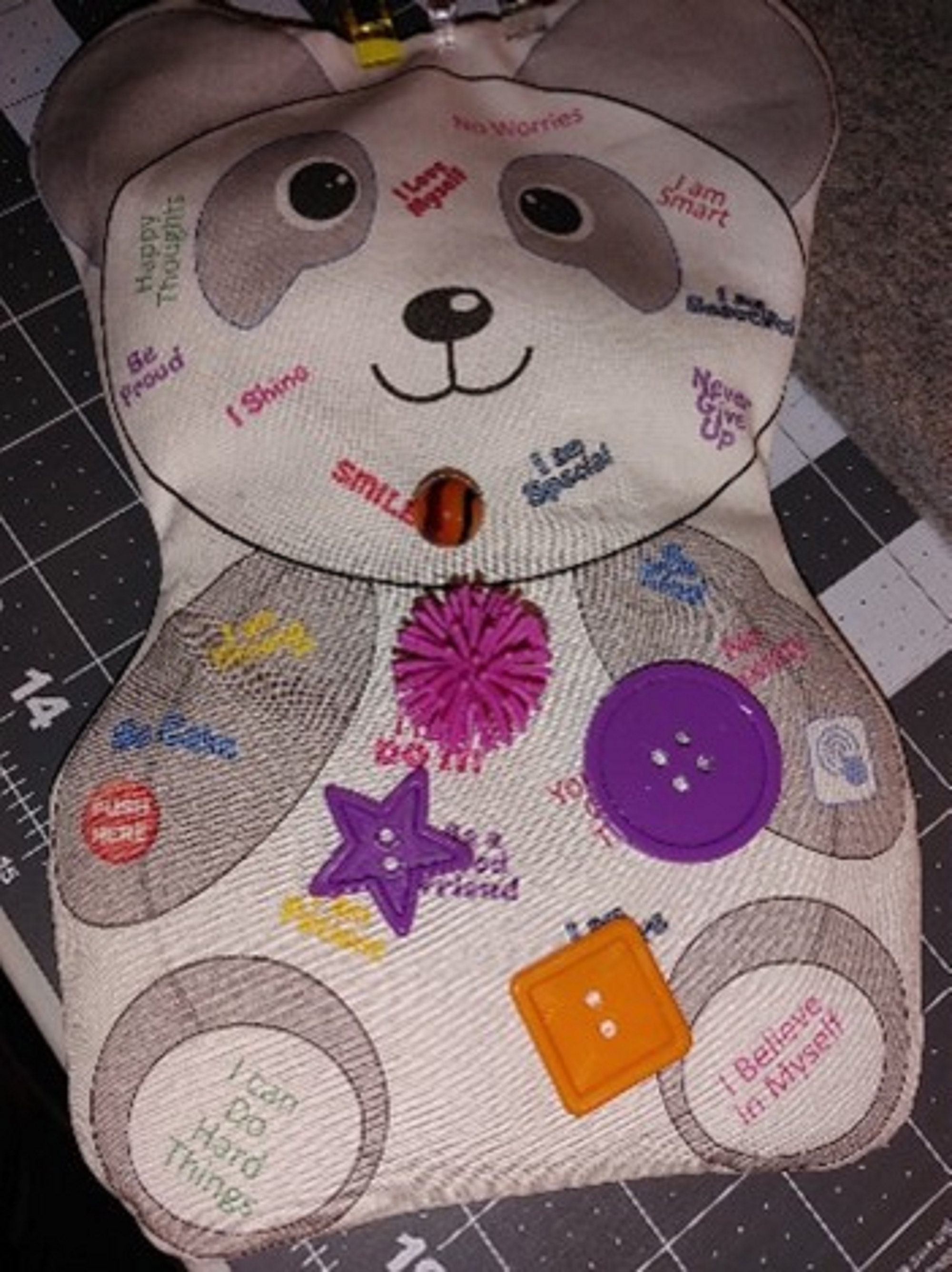 Positivity Panda Doll, Sensory Toy, Emotions Doll, Hidden Objects ...