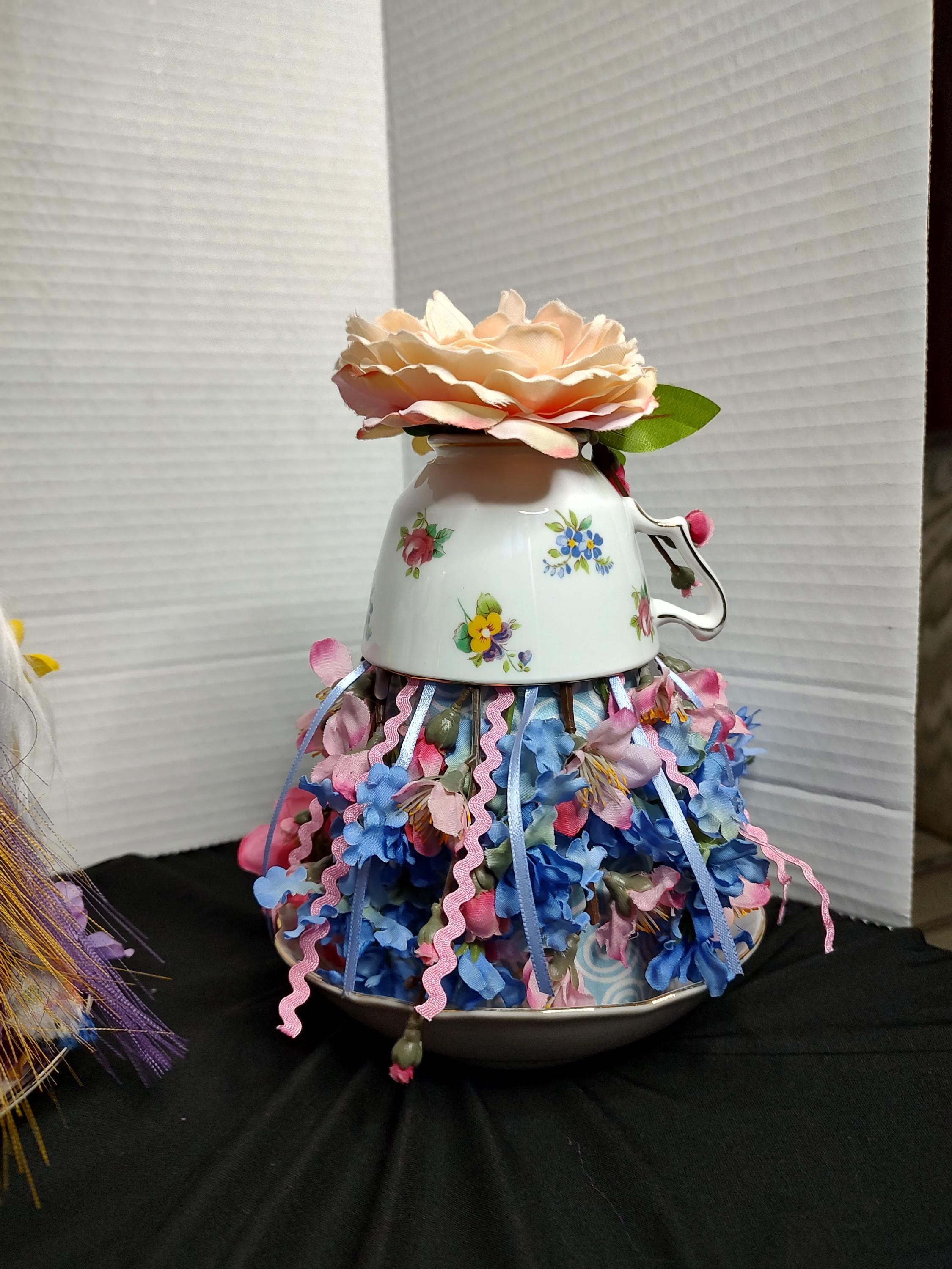Teacup Gnome | Upcycled | Handmade | Unique One-of-a-kind Collectible ...