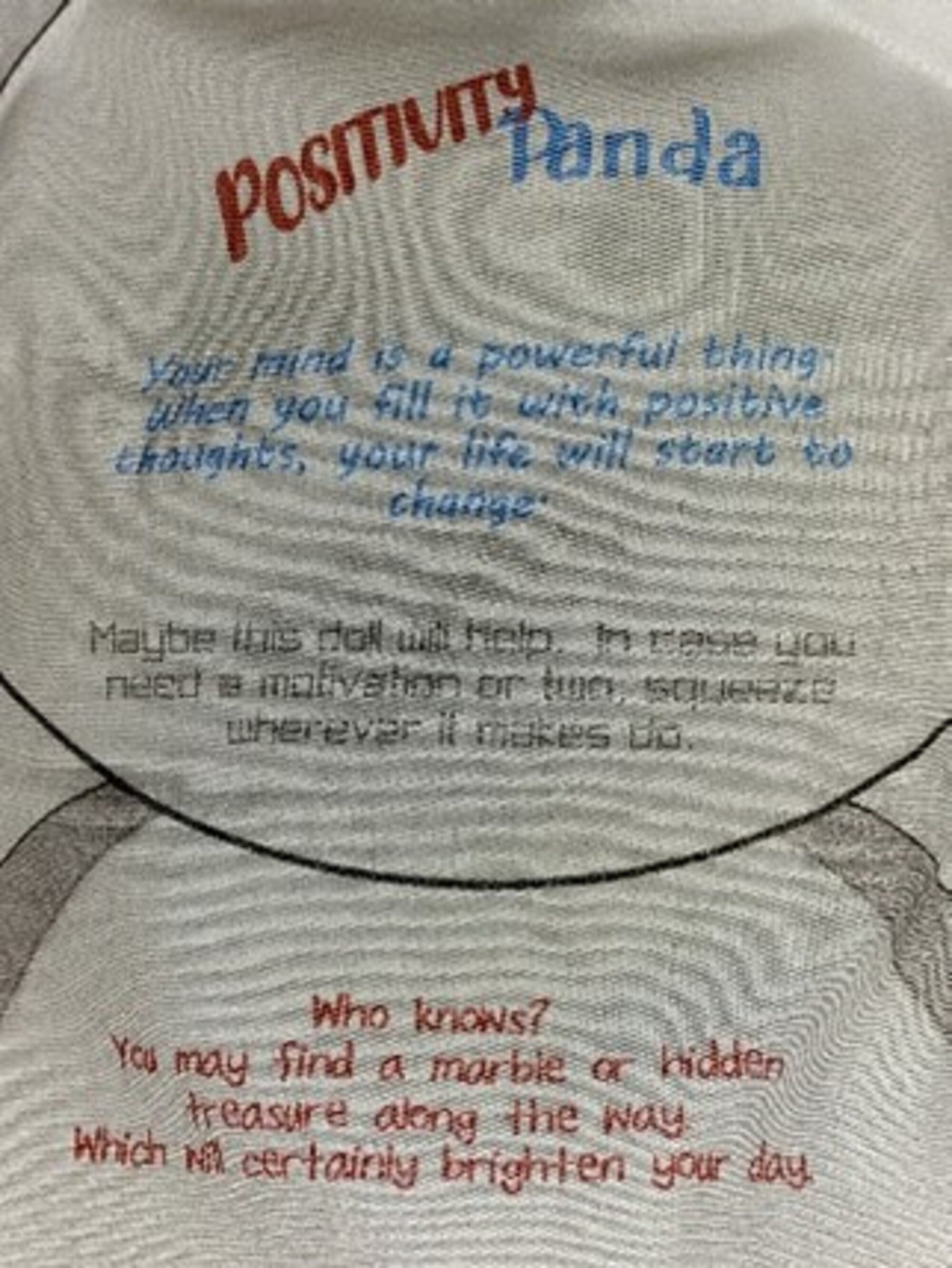 Positivity Panda Doll, Sensory Toy, Emotions Doll, Hidden Objects ...