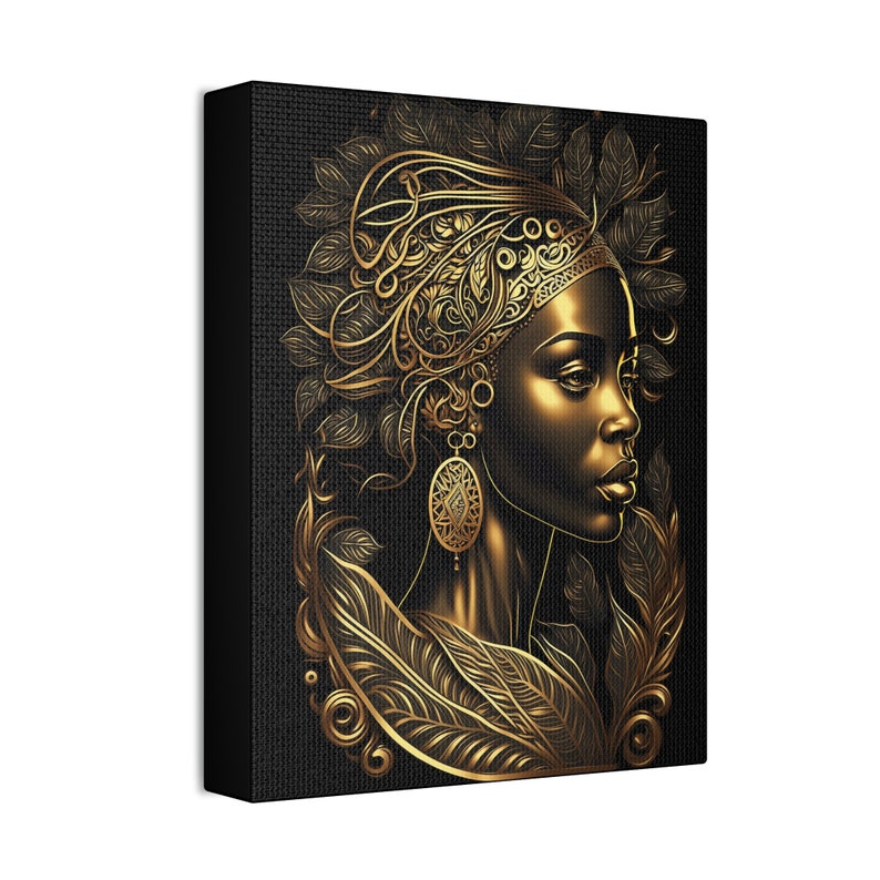 Black Woman Head Flowers Wall Art, African American Art, Black Art, Black Girl Print, Wall Art ...