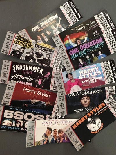 1D Virtual Concert Souvenir Ticket Bundle - Etsy