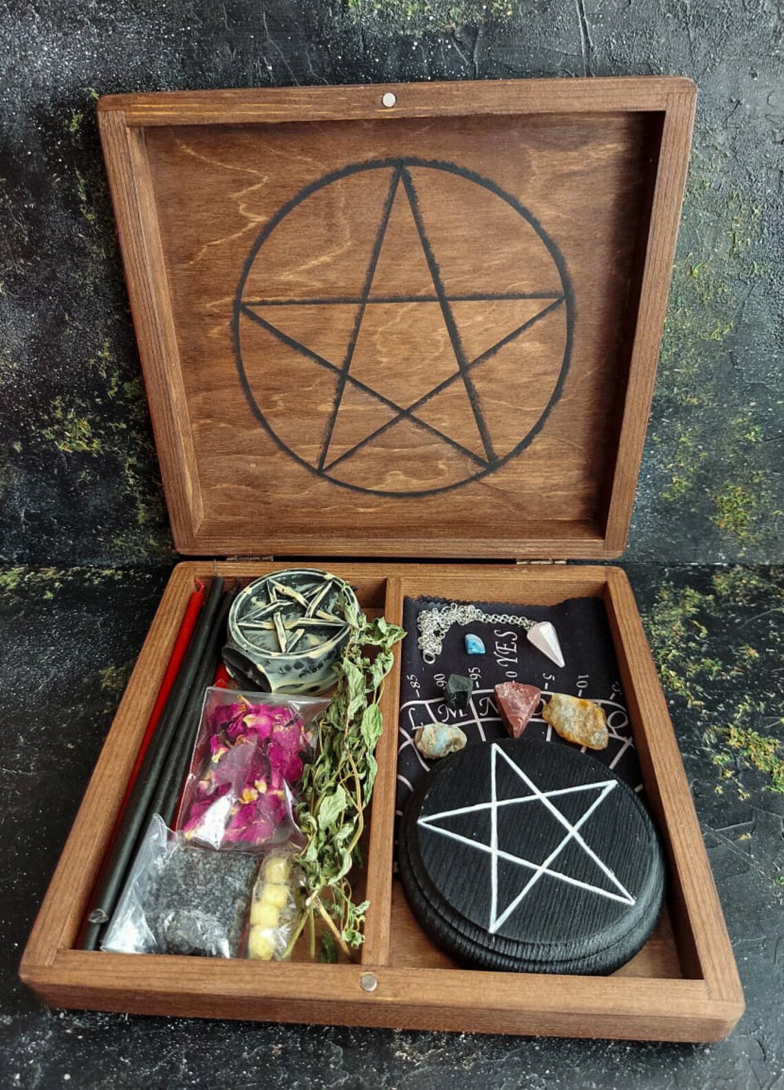 Wicca Box Witchcraft Box Wicca Candles Altar Tools Box | Etsy