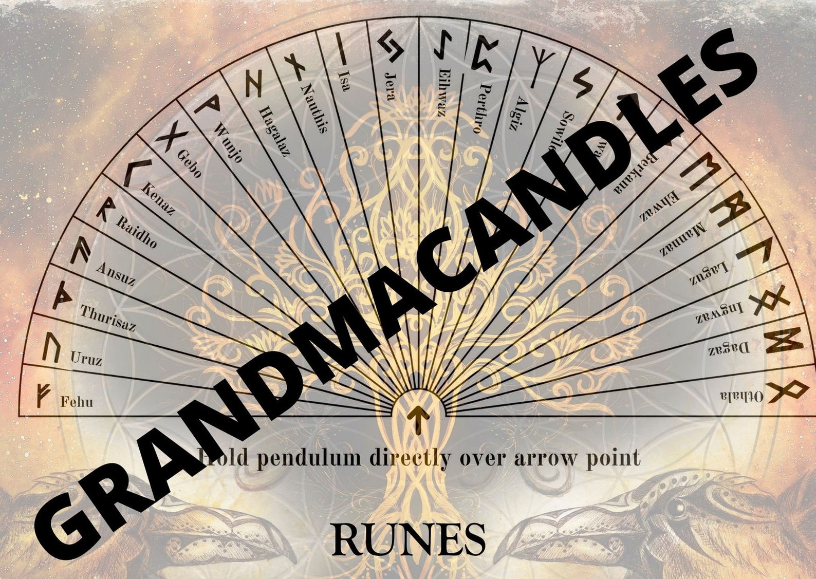 Pendulum chart runes dowsing pendulum reading Printable | Etsy