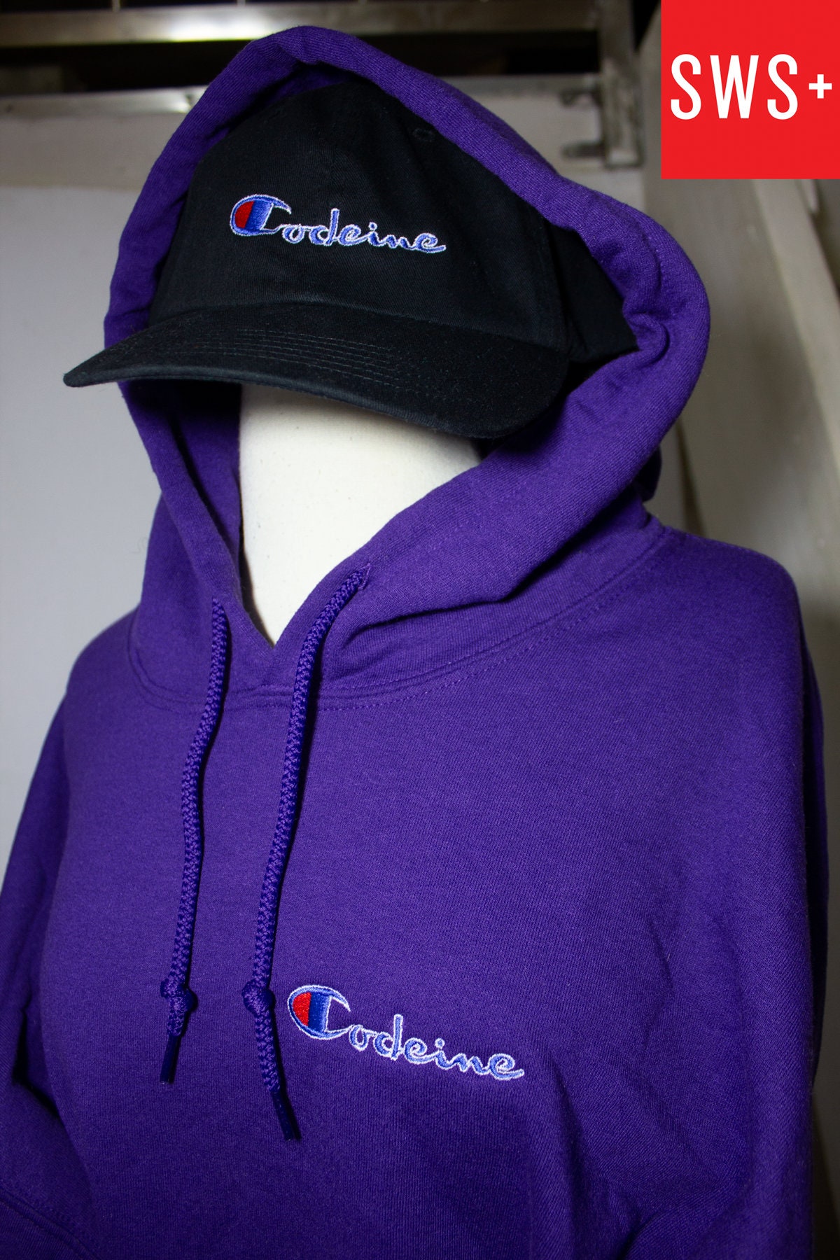 Codeine Champion Embroidered Pullover Hooded Sweatshirt - Etsy