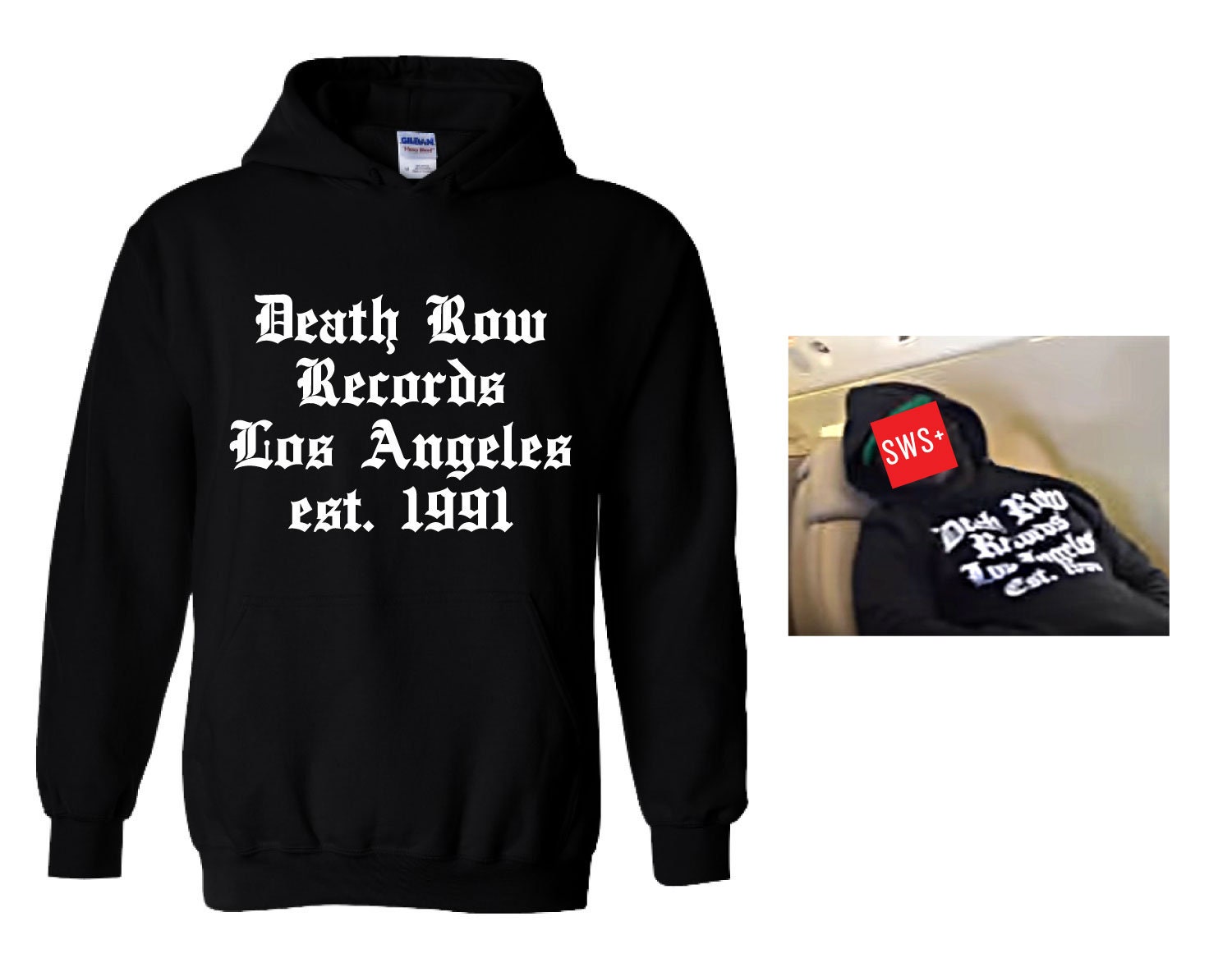 Death Row Records Unisex Printed Hooded Sweatshirt Death Row Hoodie - Etsy