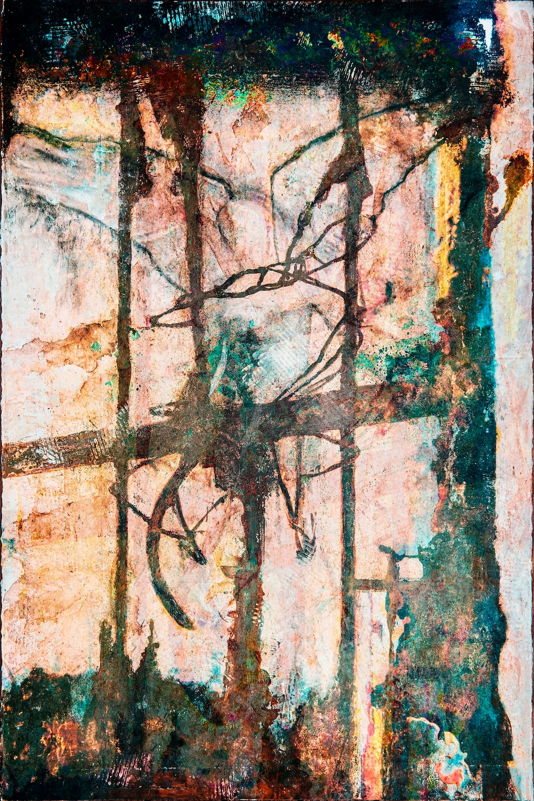 Angel Breaking Free, Loving Angel, Mixed Media Print on Canvas, by ...